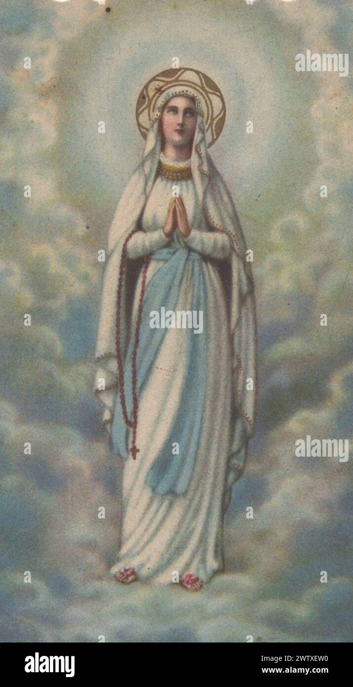 antique colorful holy card Madonna, St Mary, Maria, SaMaria Zell, Mater ...