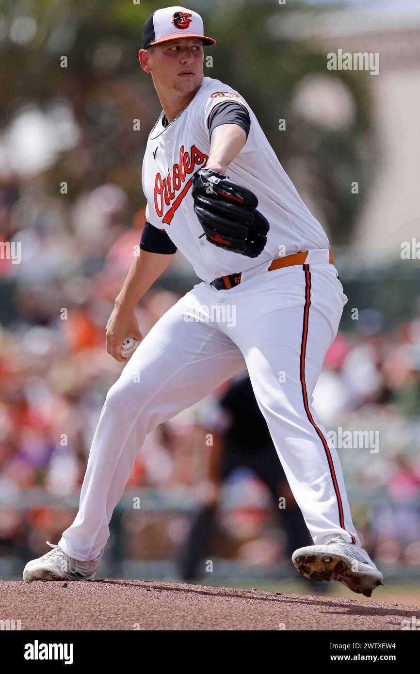 SARASOTA, FL - MARCH 12: Baltimore Orioles starting pitcher Tyler Wells ...