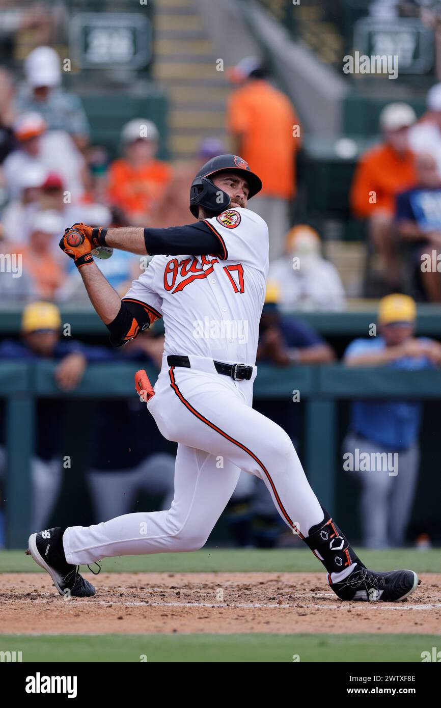 SARASOTA, FL - MARCH 12: Baltimore Orioles right fielder Colton Cowser ...