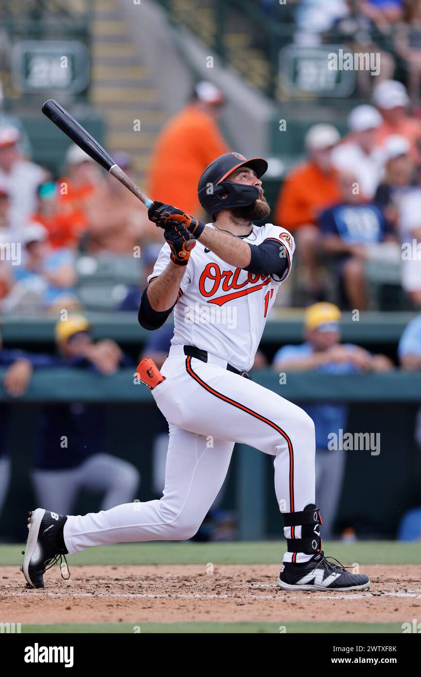 SARASOTA, FL - MARCH 12: Baltimore Orioles right fielder Colton Cowser ...