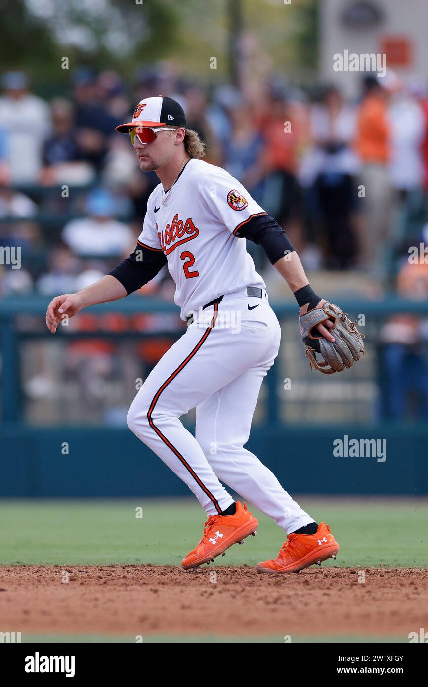 SARASOTA, FL - MARCH 12: Baltimore Orioles shortstop Gunnar Henderson ...