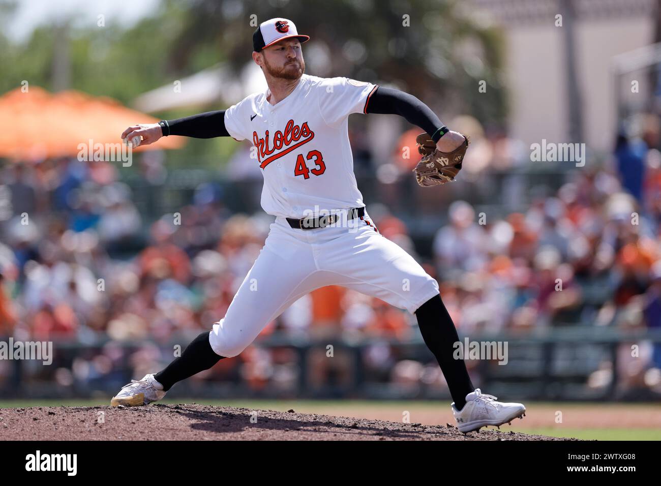 SARASOTA, FL - MARCH 12: Baltimore Orioles relief pitcher Bryan Baker ...