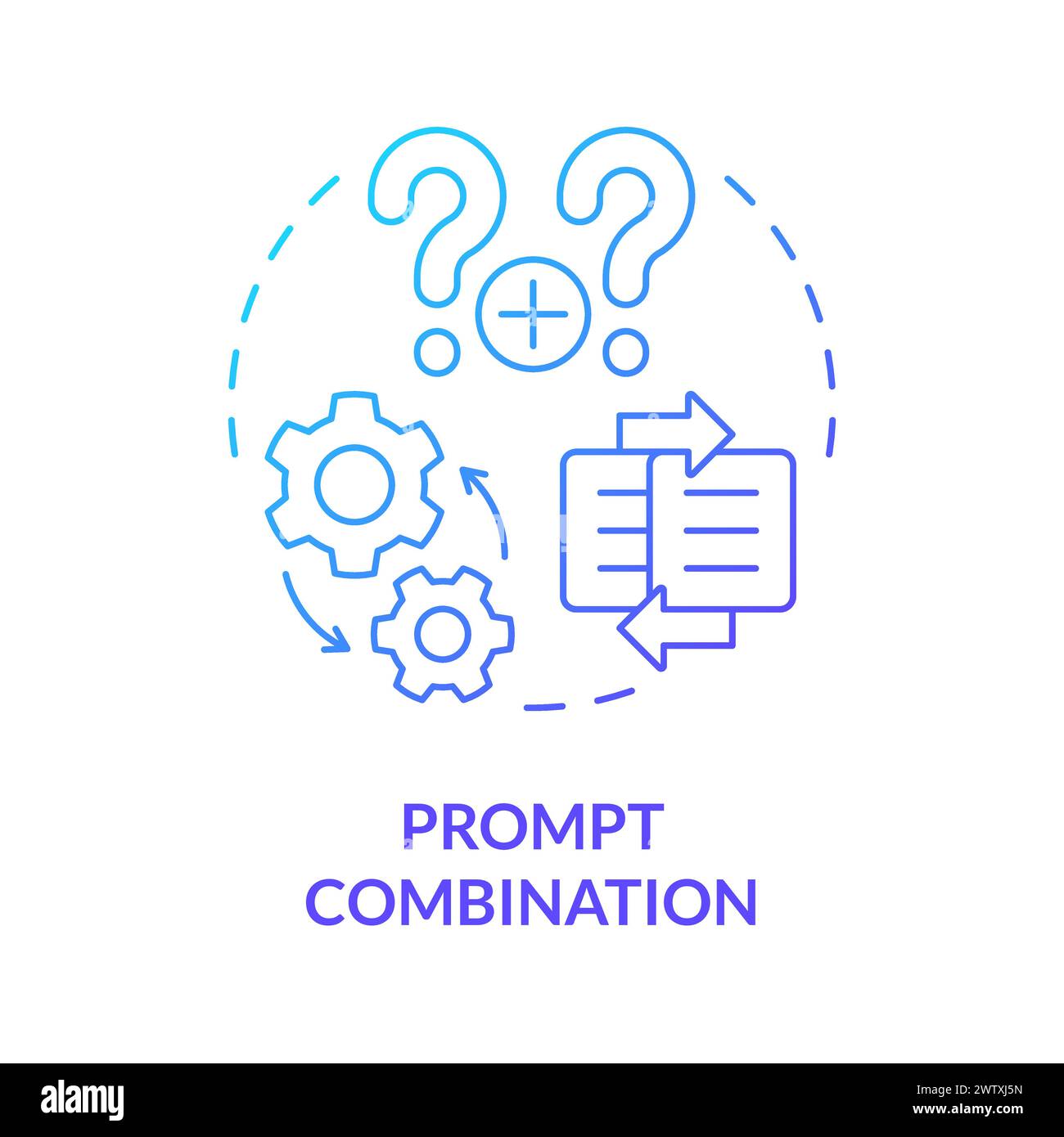 Prompt combination blue gradient concept icon Stock Vector Image & Art ... Prompt combination blue gradient concept icon Stock Vector Image & Art ...
