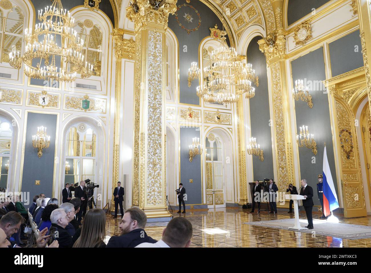 Moscow, Russia. 20th Mar, 2024. Russian President Vladimir Putin meets ...