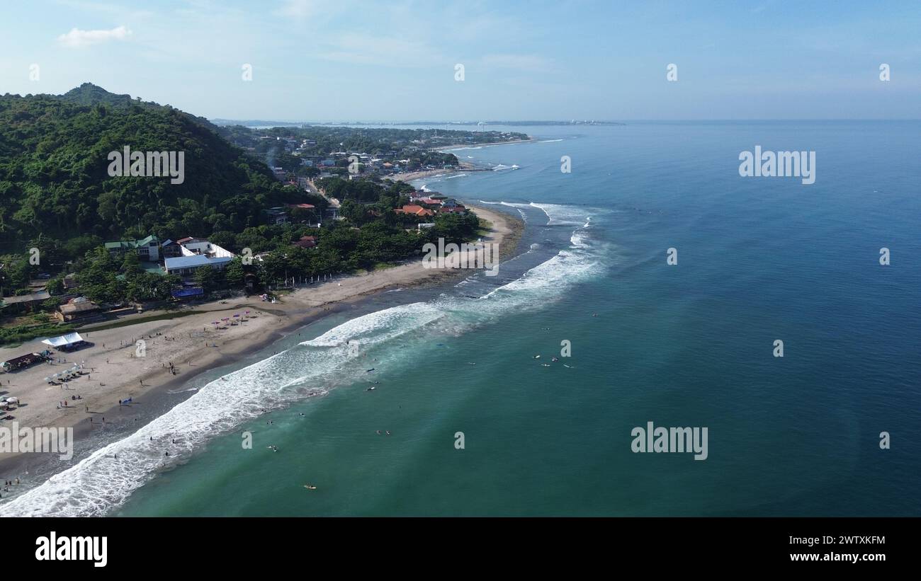 An aerial view of a seaside landscape Stock Photo - Alamy
