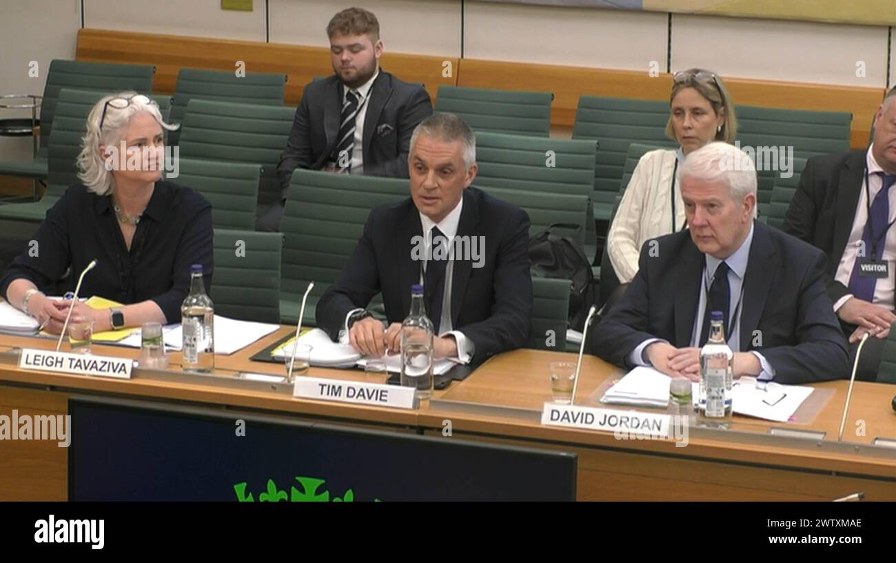 (left to right) Leigh Tavaziva chief operating officer at BBC, Tim ...