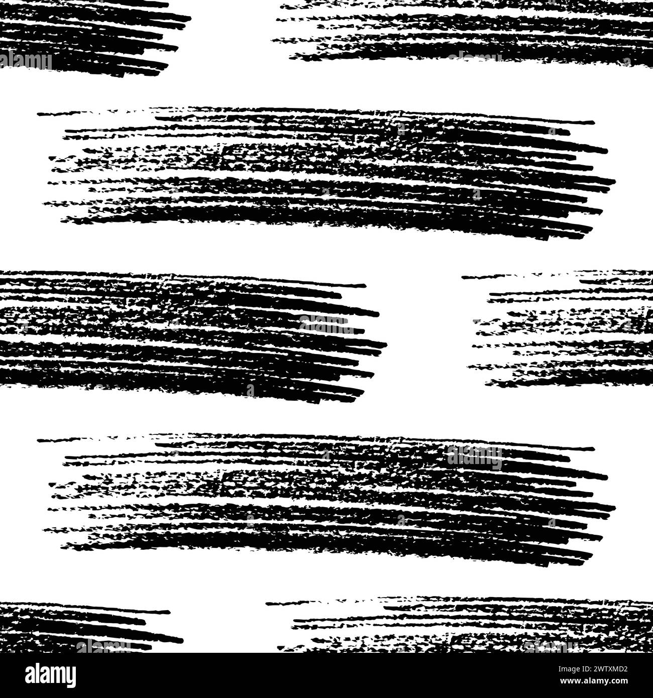 Seamless Pattern with hand drawn black scribble Smear. Abstract grunge ...