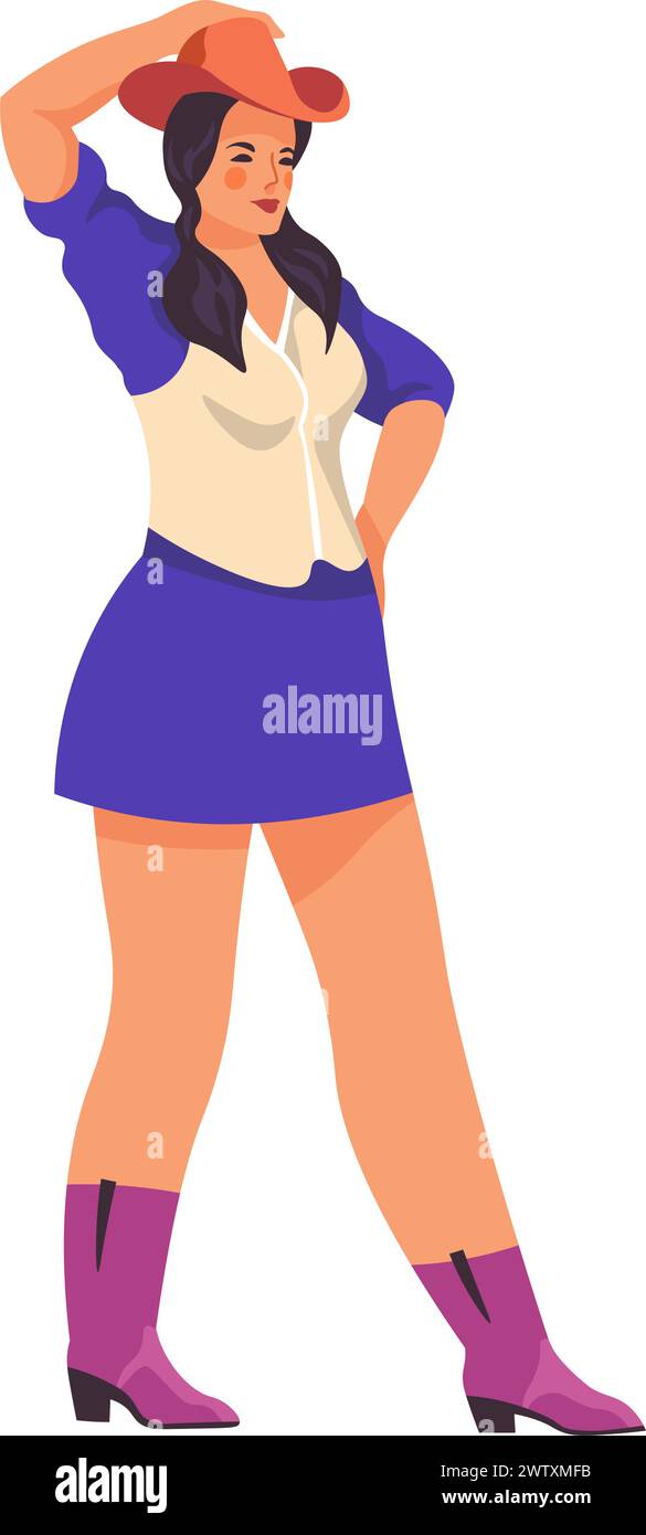 Collection western cowboy cowgirl Cut Out Stock Images & Pictures - Alamy