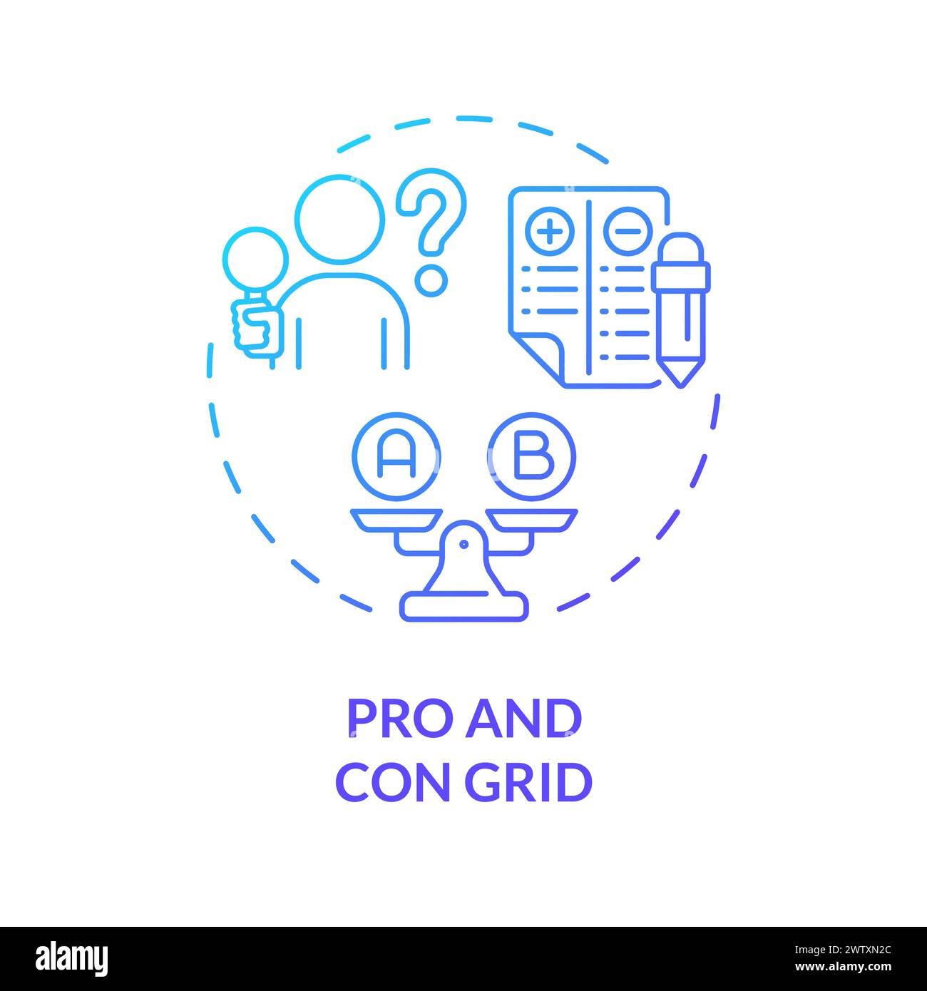 Advantages and disadvantages Stock Vector Images - Alamy