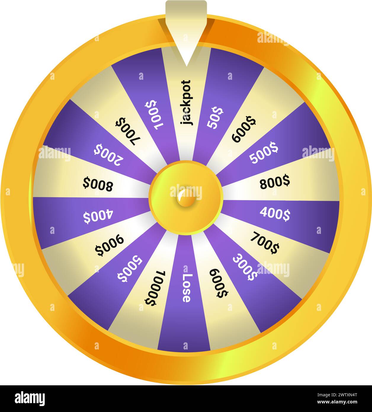 Fortune's Spin Wheel vector illustration Stock Vector Image & Art - Alamy