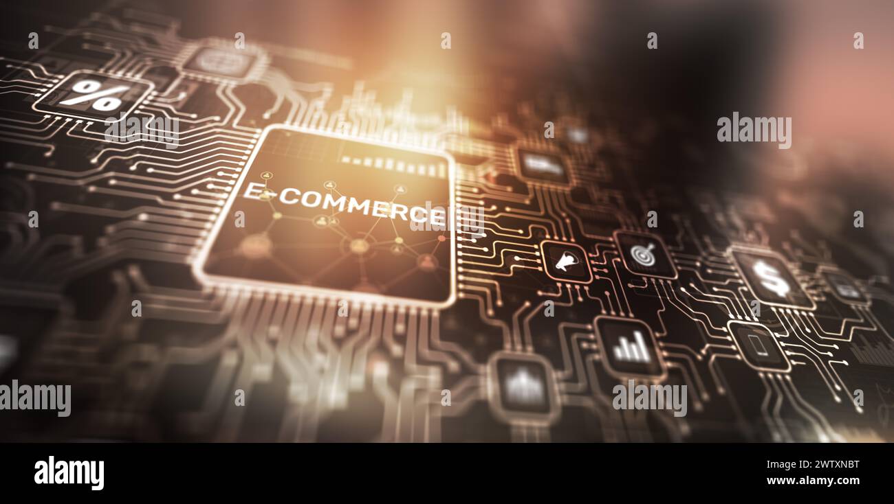 E-commerce Online shopping concept. Digital Marketing Online Stock ...