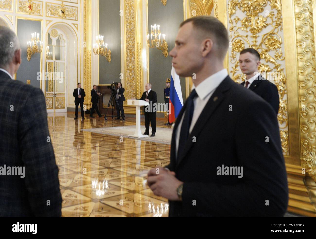 Moscow, Russia. 20th Mar, 2024. Russian President Vladimir Putin meets ...