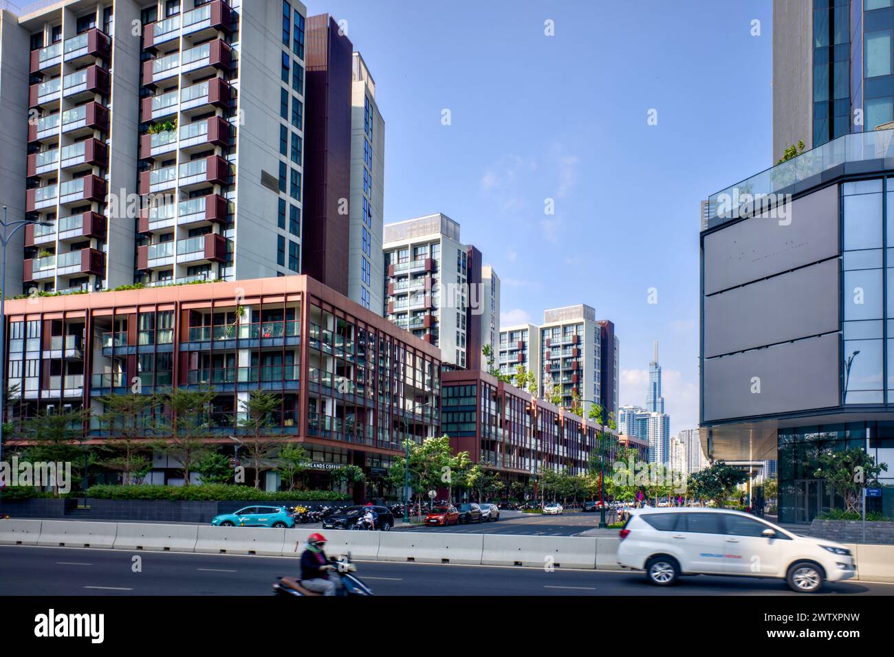 Thu Thiem District, part of the new Thu Duc City development, Ho Chi ...