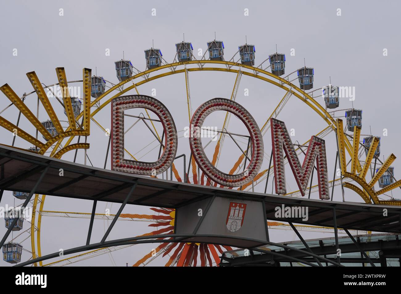 Hamburg, Germany. 20th Mar, 2024. The Ferris wheel on the ...