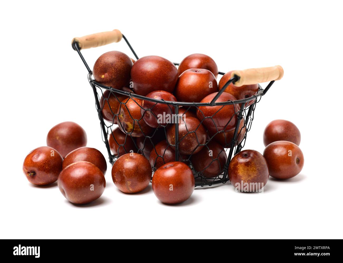 jujube or chinese date on white background Stock Photo - Alamy