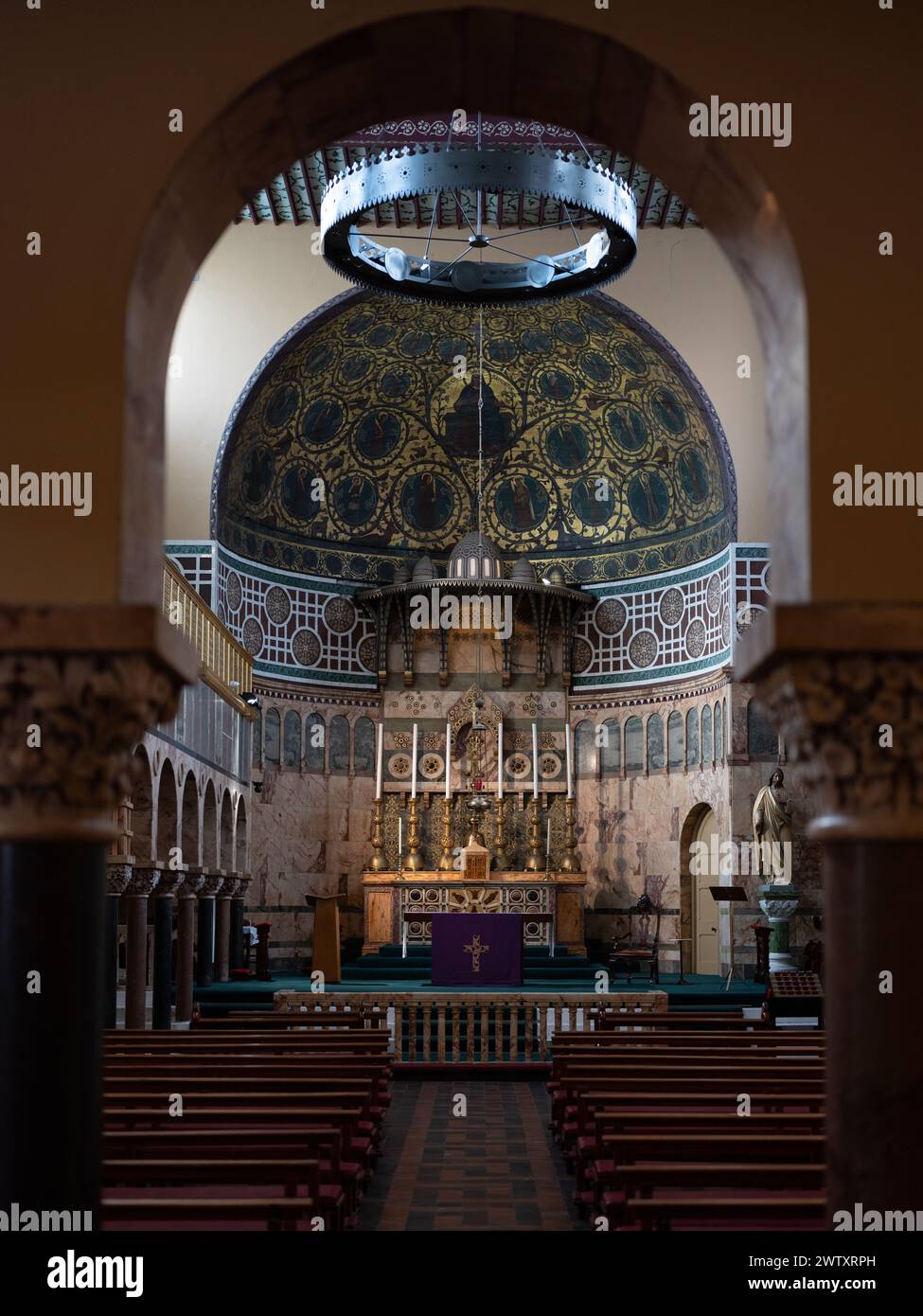 Interior of the Newman University Church in Dublin city, Ireland Stock ...
