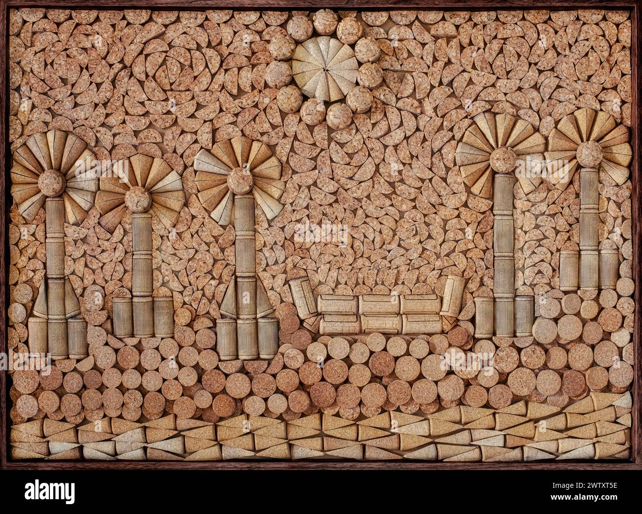 a variety of wine corks and Champaign corks making an awesome unique ...