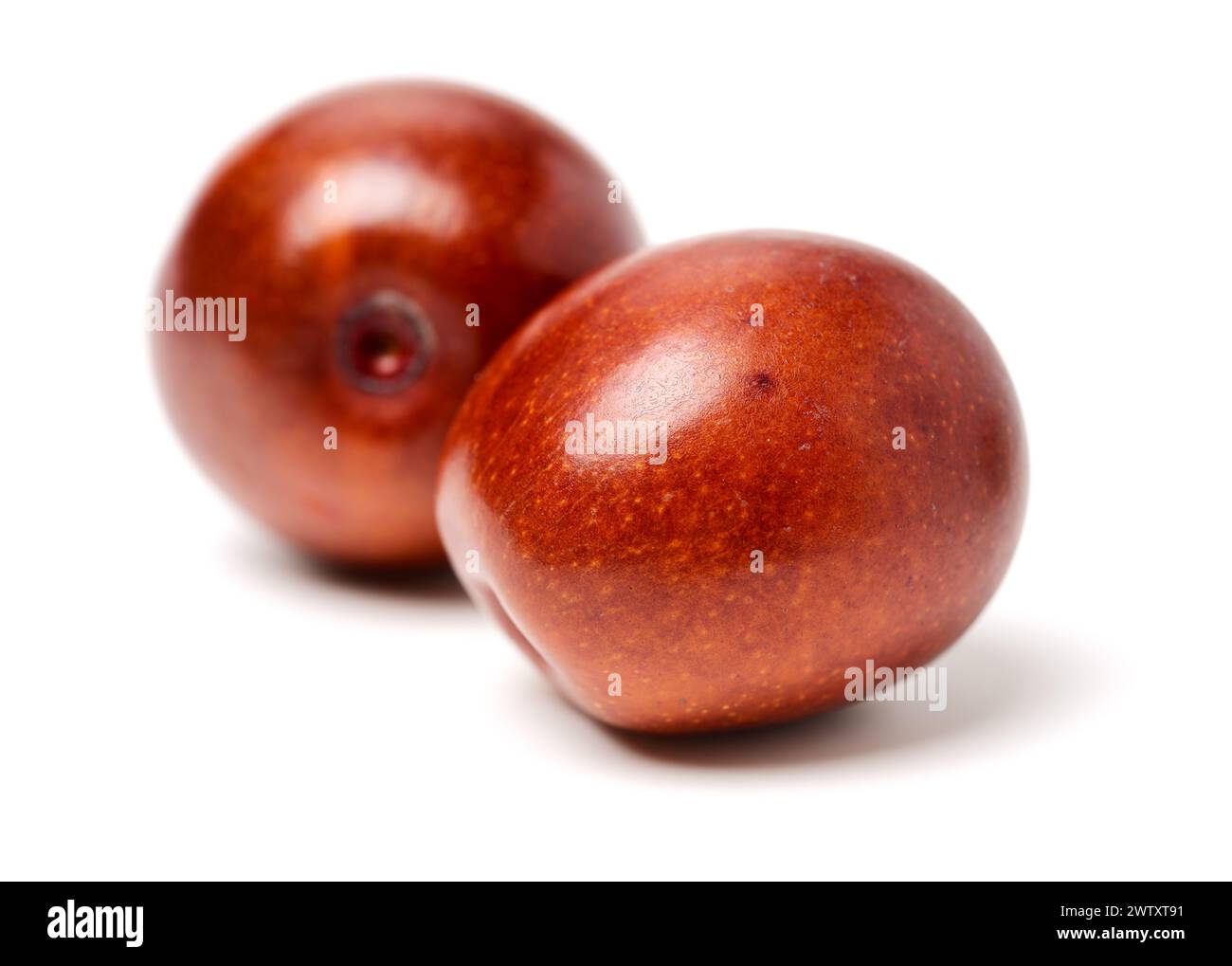 jujube or chinese date on white background Stock Photo - Alamy