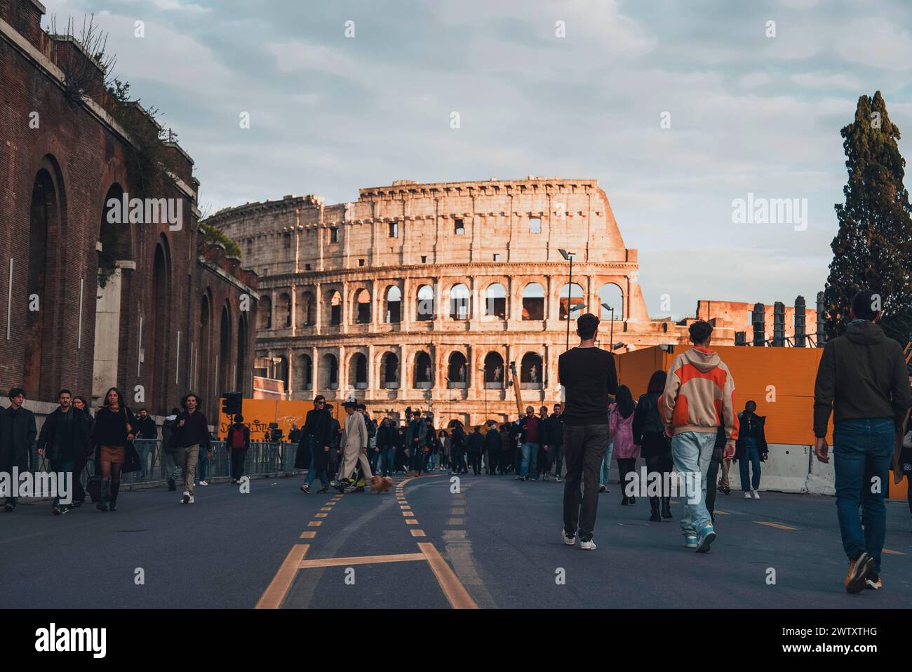 Colosseum in Rome, Italy. Ancient Roman Colosseum is one of main ...