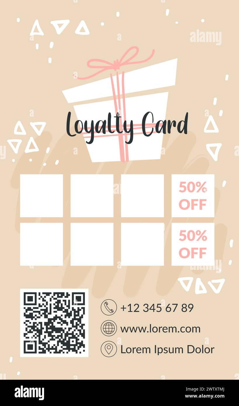Geometric shapes loyalty card hi-res stock photography and images - Alamy
