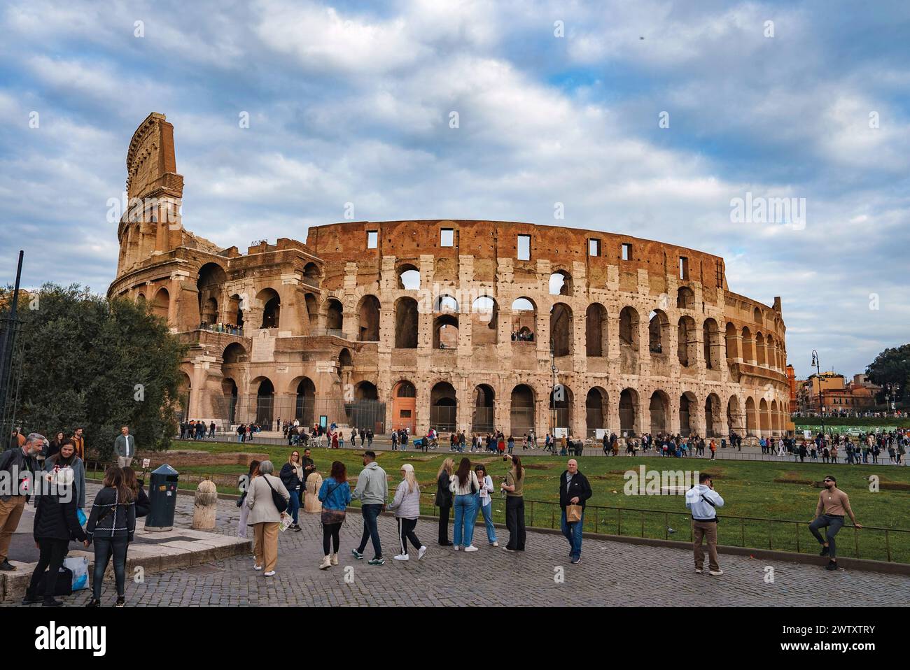 Colosseum in Rome, Italy. Ancient Roman Colosseum is one of main ...