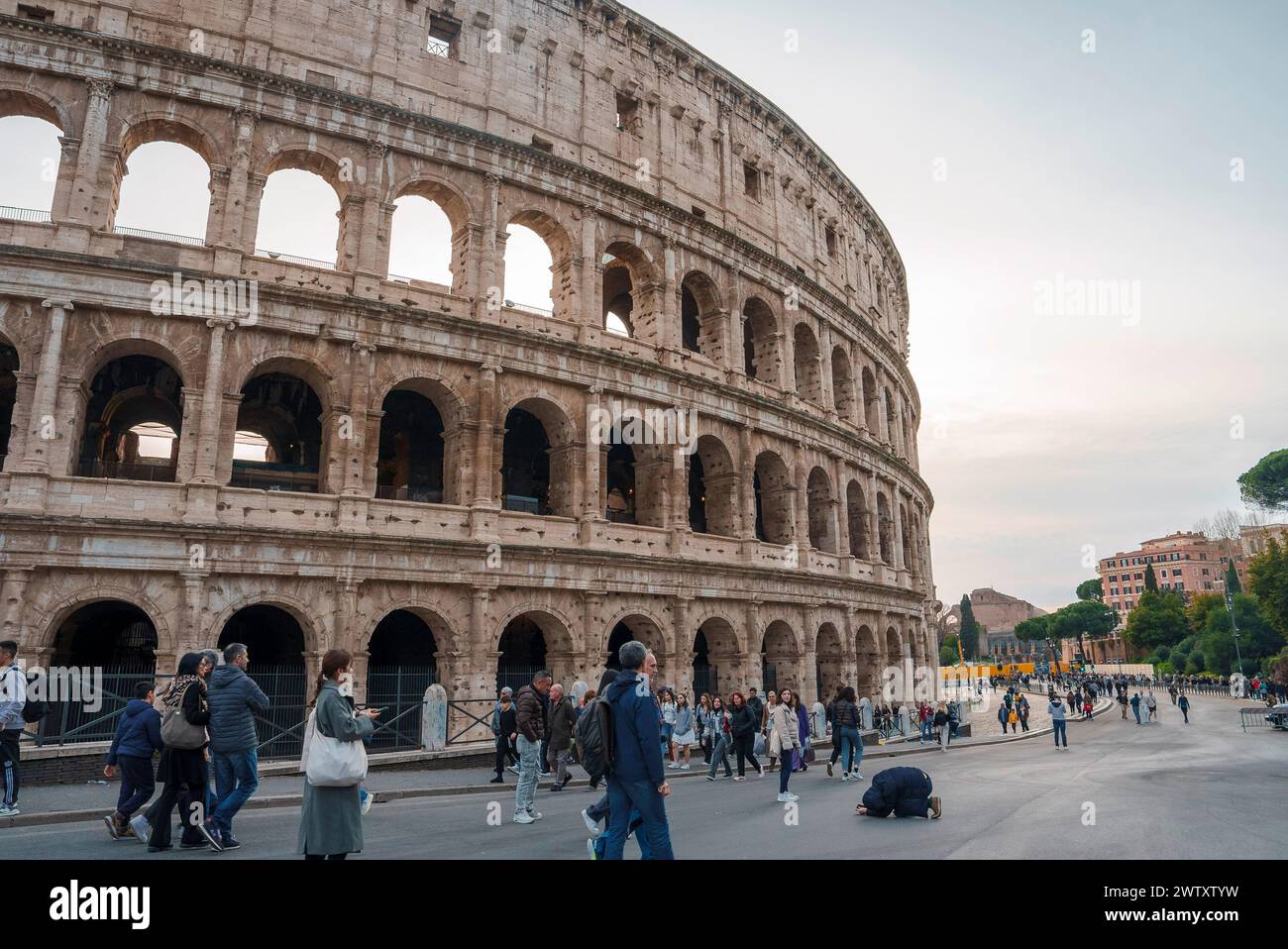 Colosseum in Rome, Italy. Ancient Roman Colosseum is one of main ...