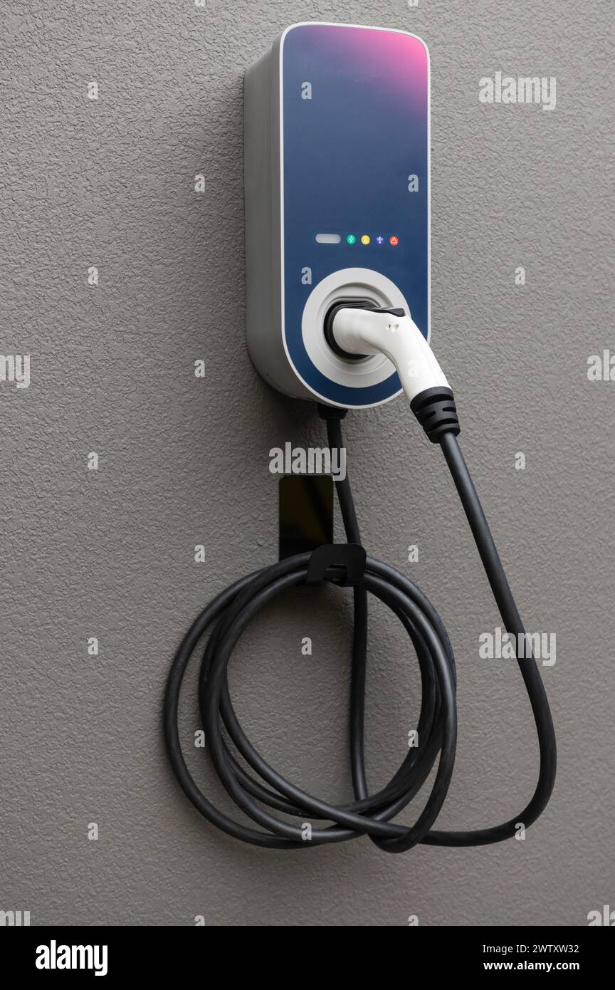 Wallbox EV electric vehicle charger Stock Photo - Alamy