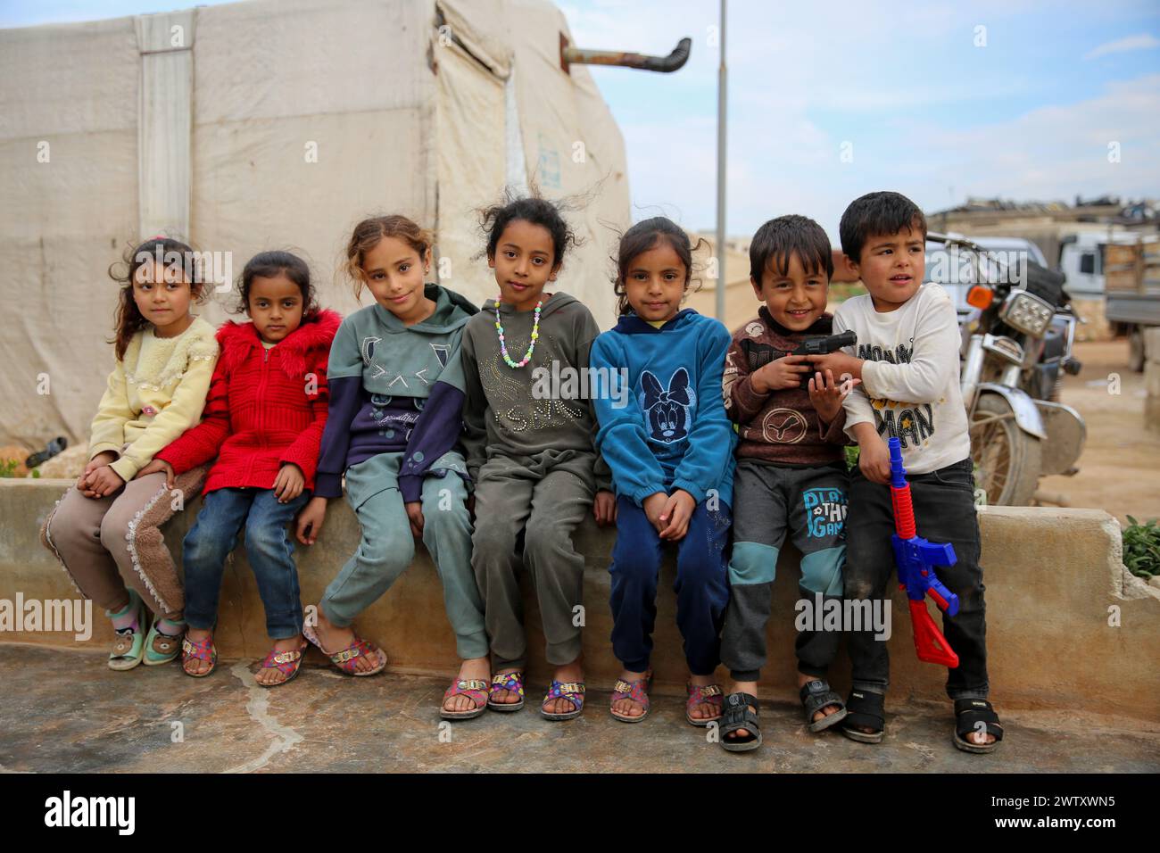 Sarmada, Idlib Governorate, Syrie. 19th Mar, 2024. Sarmada, Idlib ...