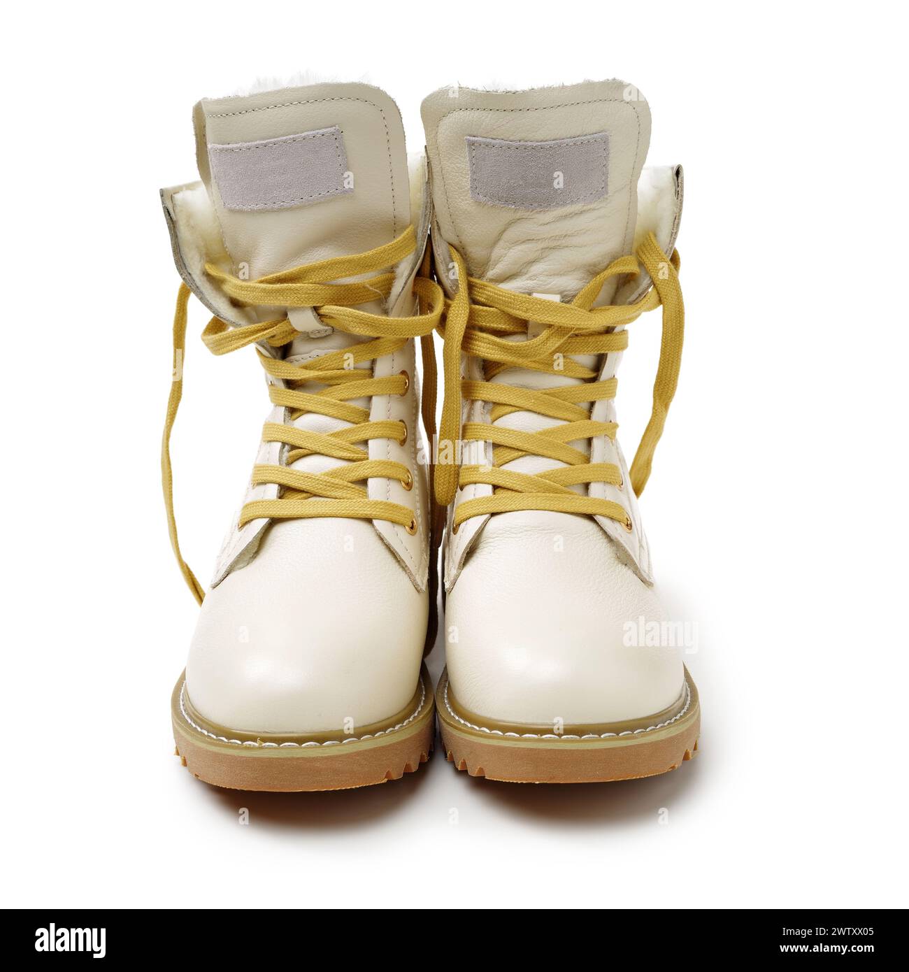 women's boots on white background Stock Photo - Alamy