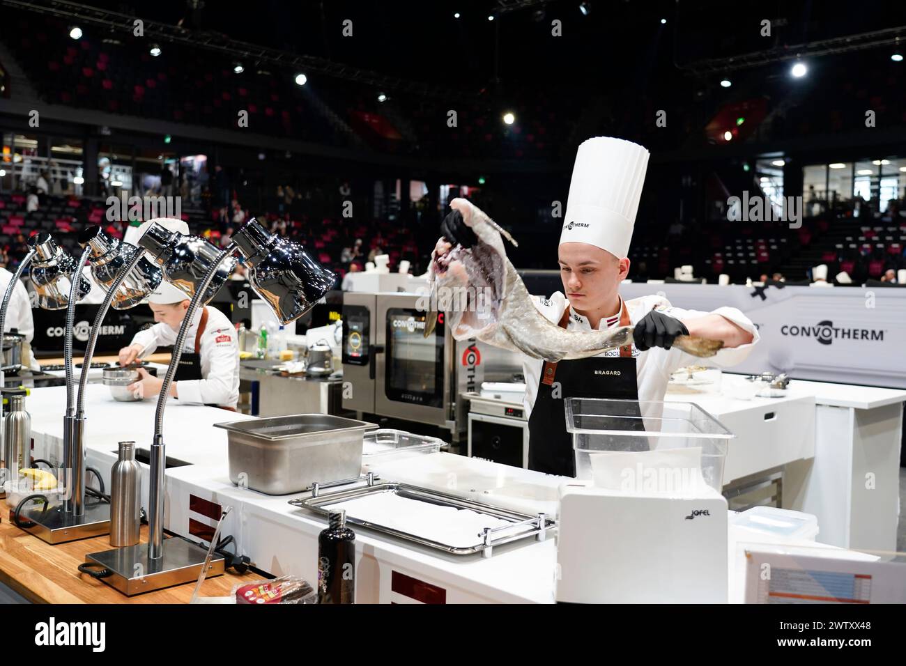 Nils Gevele from Latvia during the European final of Bocuse d'Or Europe ...