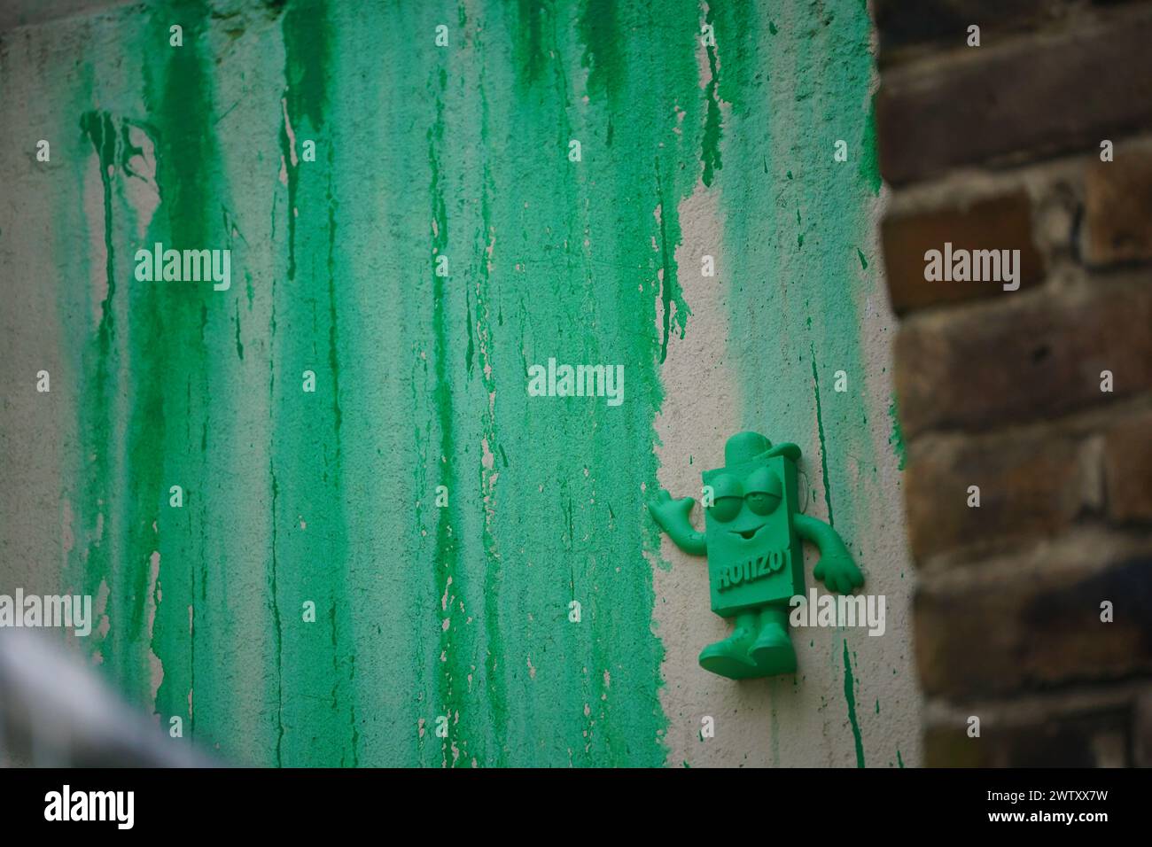 A mascot for the street artist Ronzo by the the Banksy artwork which ...