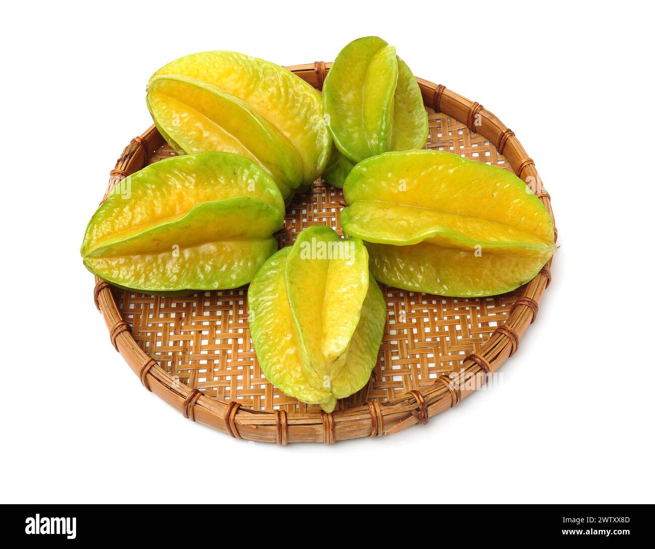 Carambole on a white background Stock Photo - Alamy