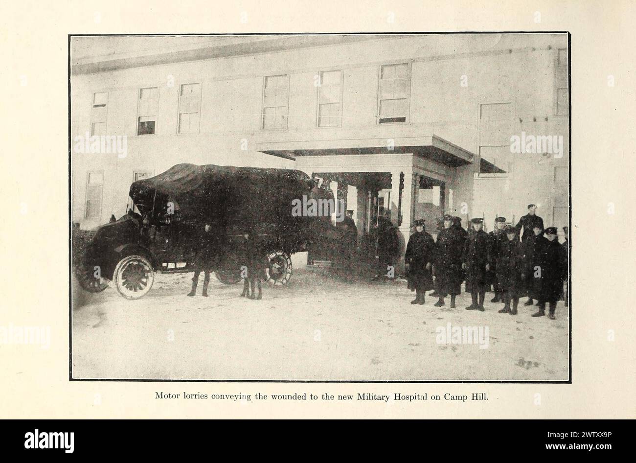Motor Lorries Conveying the Wounded to th new Military Hospital on Camp ...