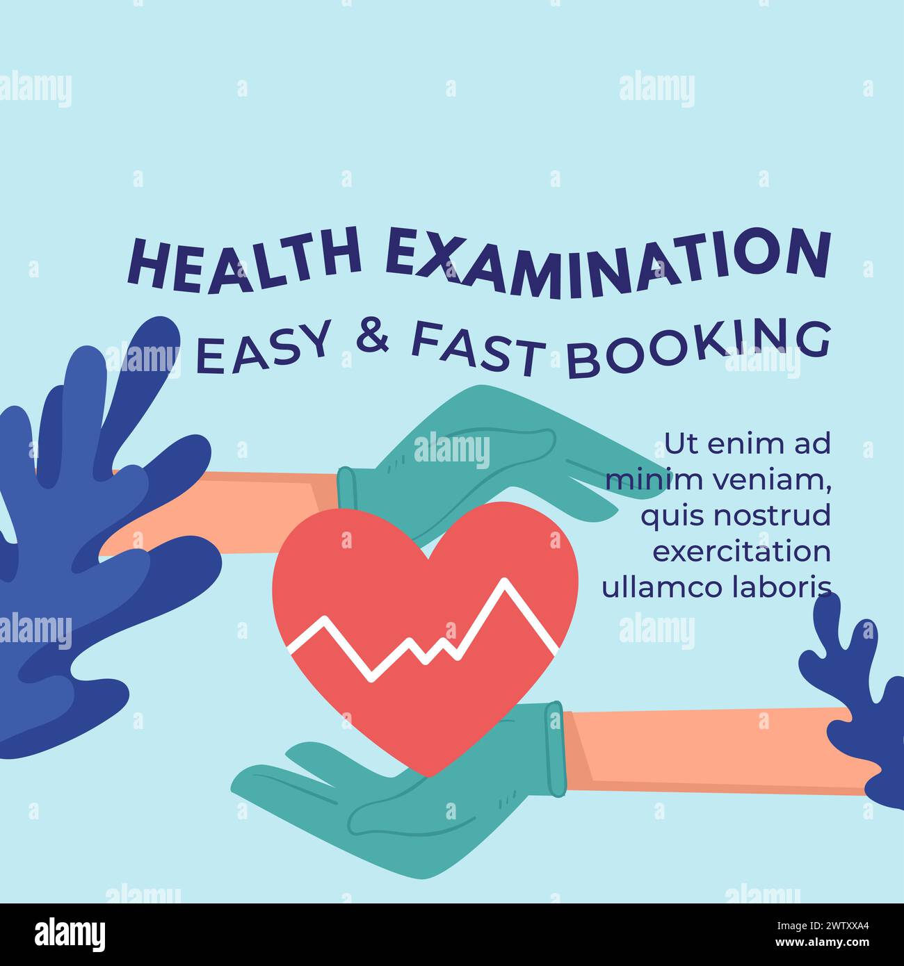Fast Booking Health Examination Graphic Stock Vector Image & Art - Alamy