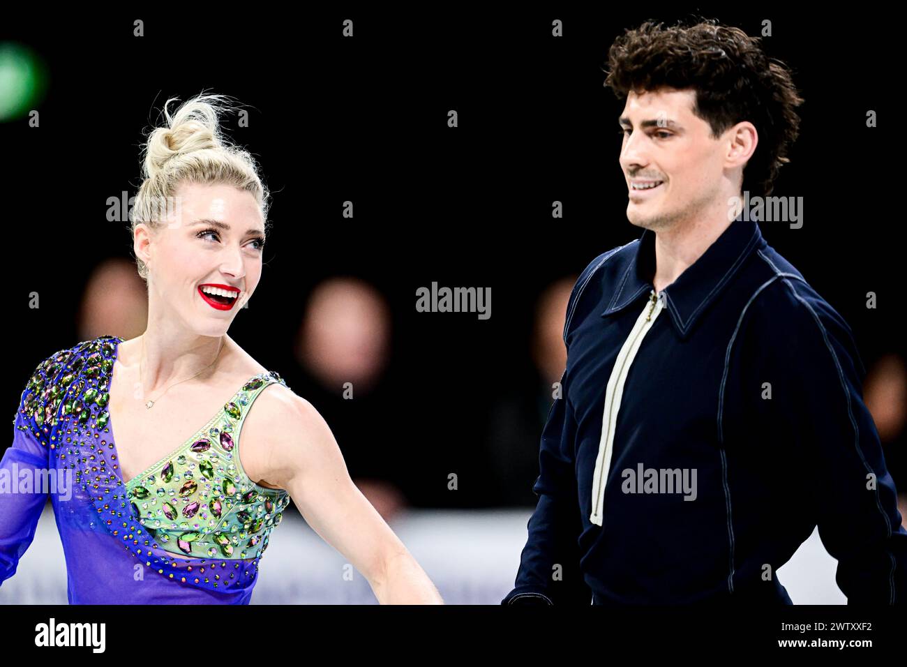 Piper GILLES & Paul POIRIER (CAN), during Ice Dance Practice, at the ...