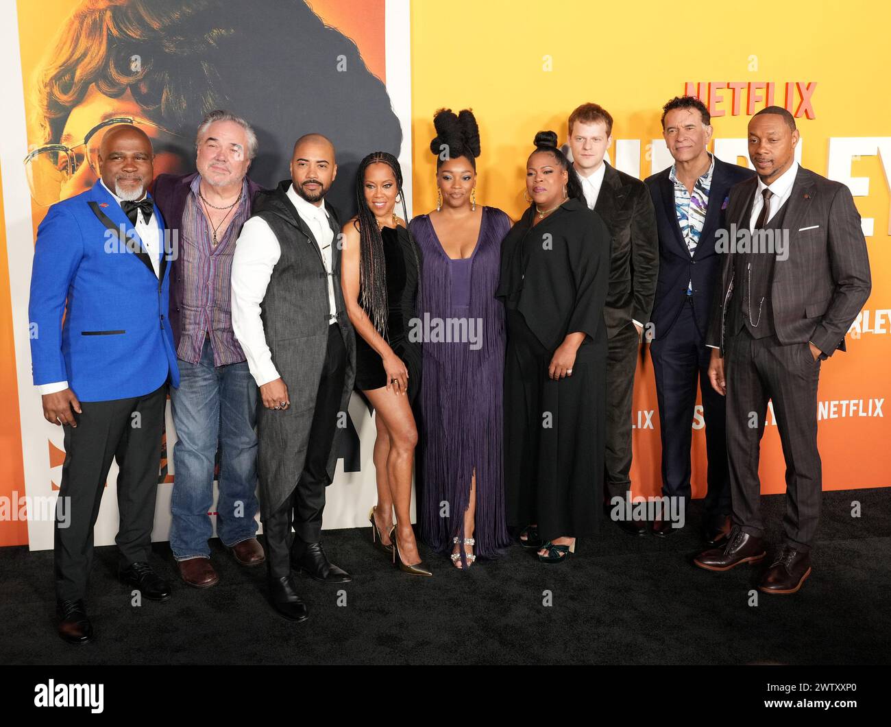 Los Angeles, USA. 19th Mar, 2024. (L-R) SHIRLEY Cast & Crew - Michael ...