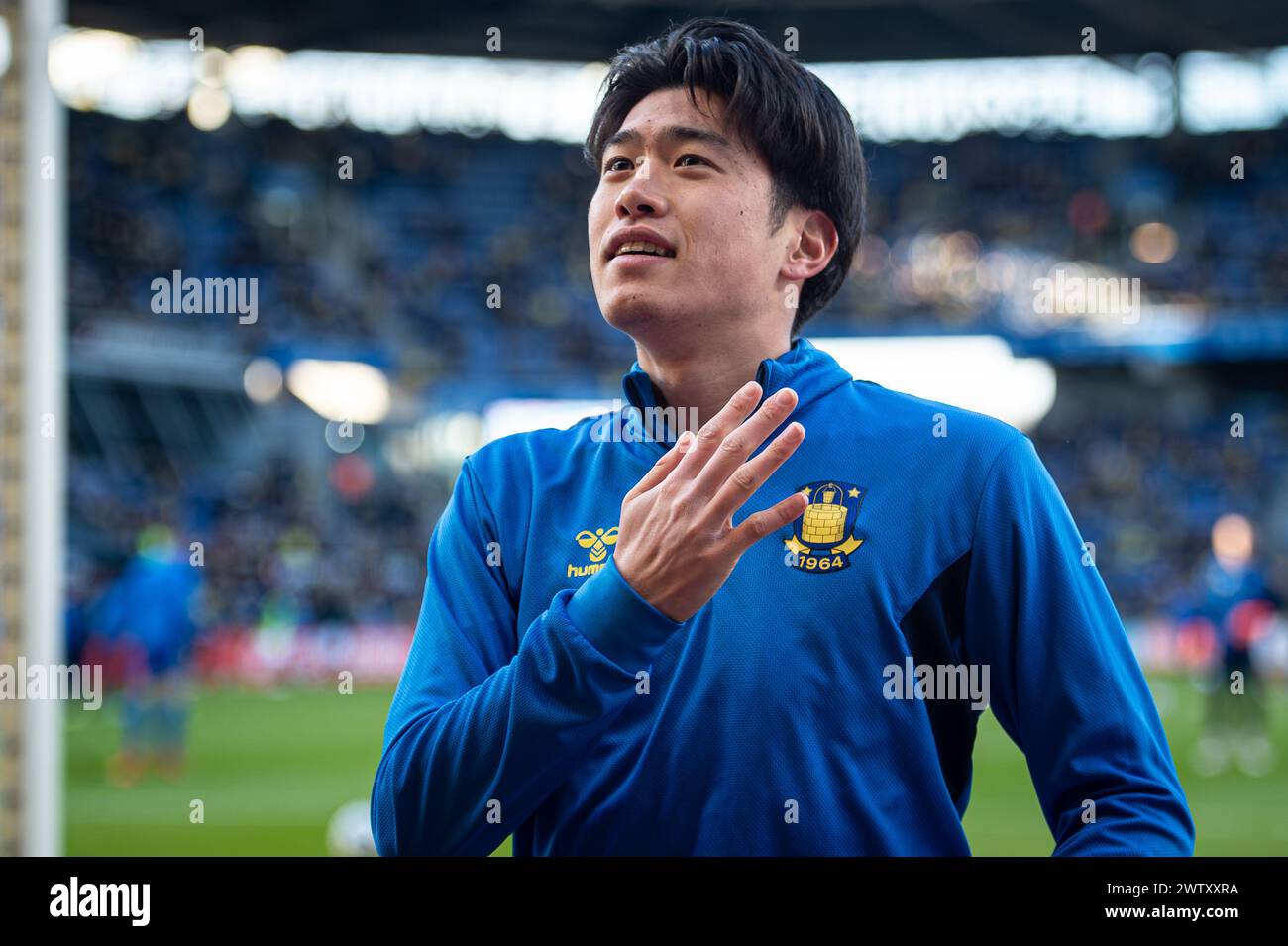 Brondby, Denmark. 17th, March 2024. Yuito Suzuki of Broendby IF seen ...