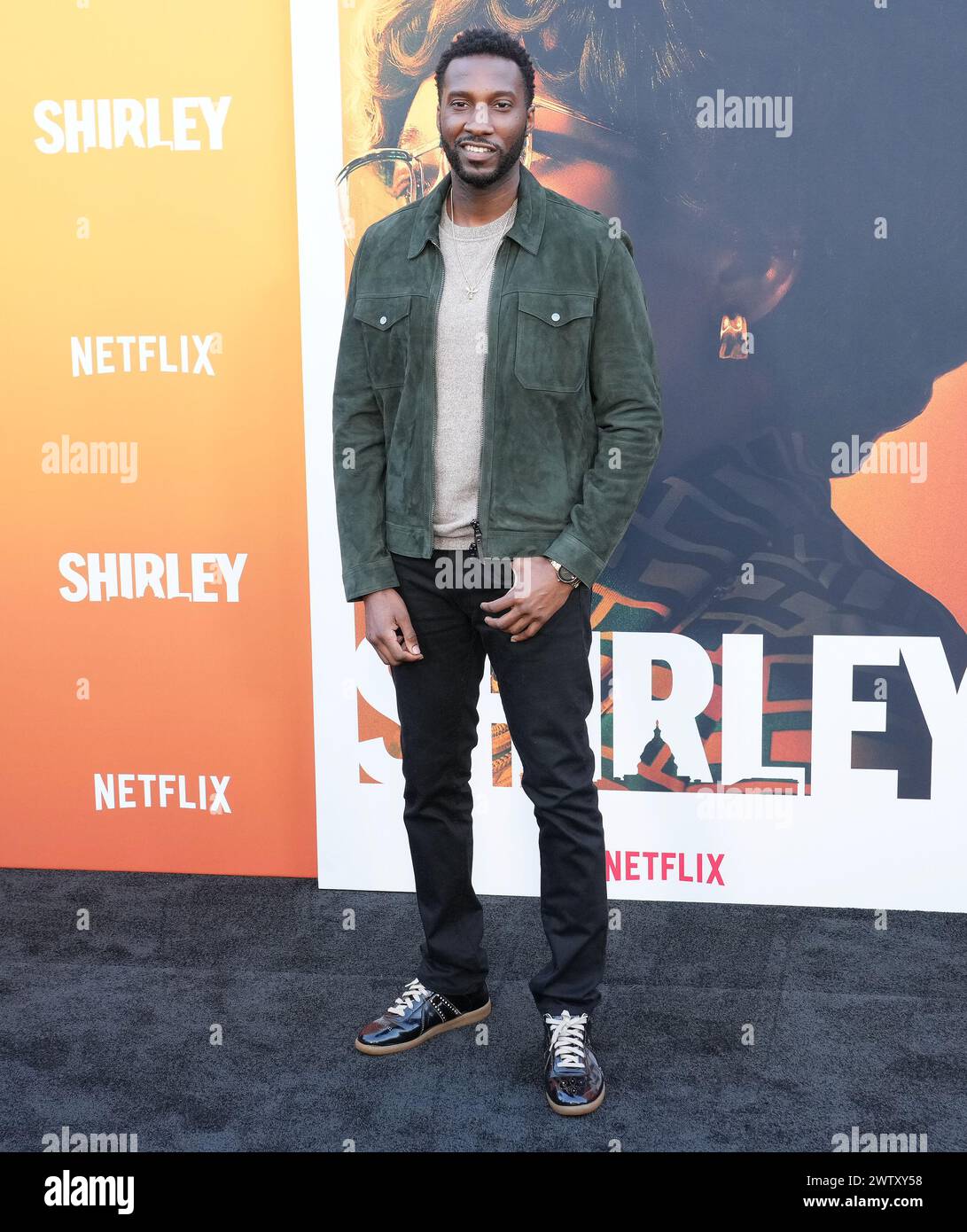 Los Angeles, USA. 19th Mar, 2024. Justin Hurtt-Dunkley arrives at the ...
