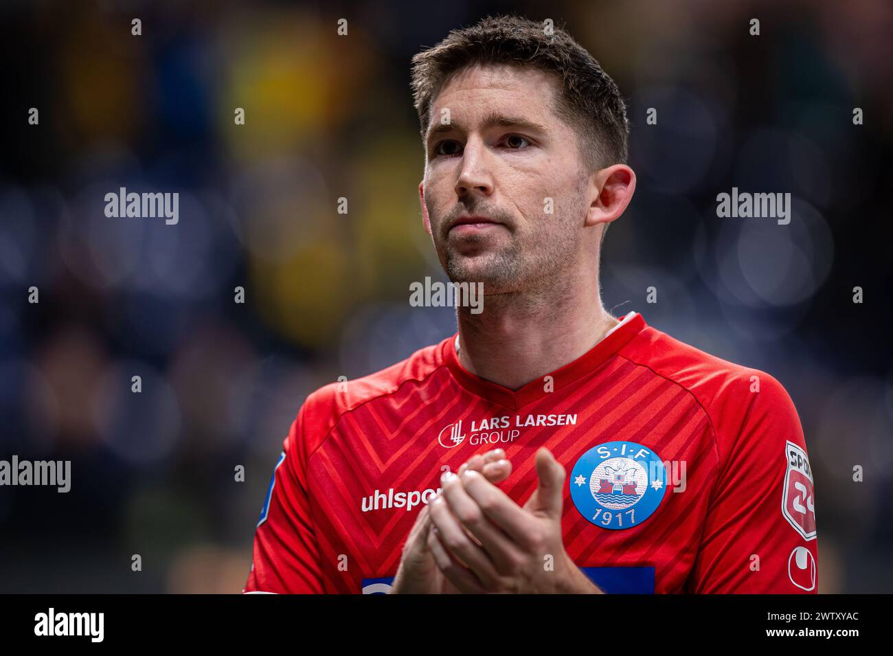 Brondby, Denmark. 17th, March 2024. Mark Brink of Silkeborg IF seen ...