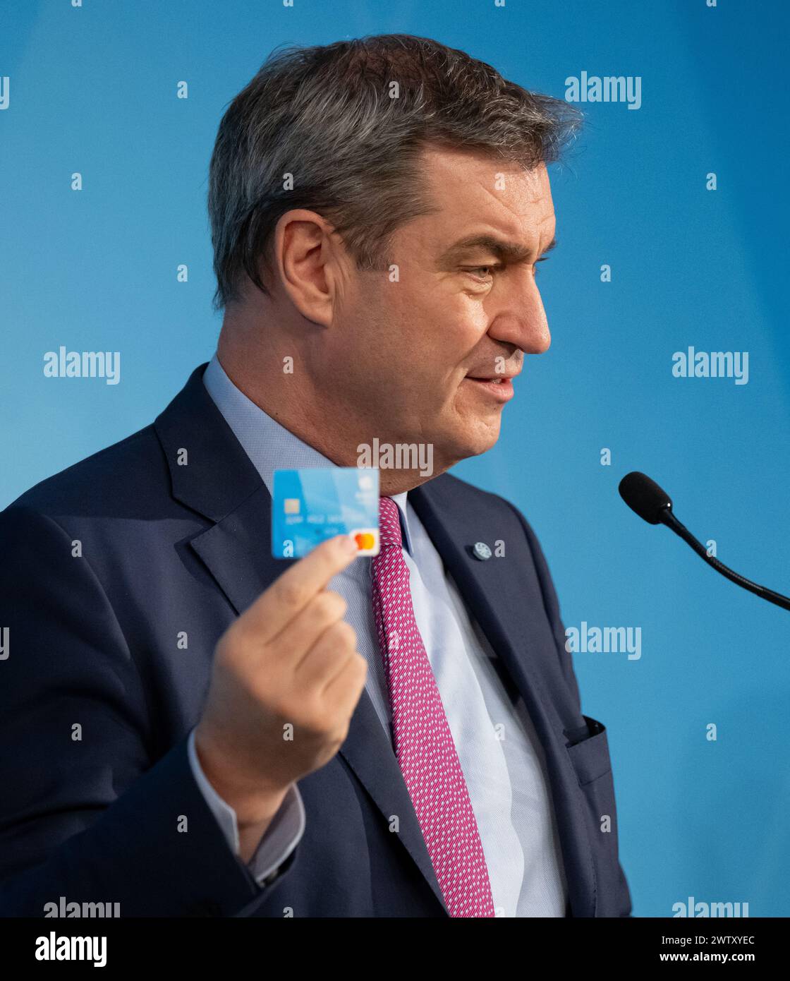 Munich, Germany. 20th Mar, 2024. Markus Söder (CSU), Prime Minister of ...