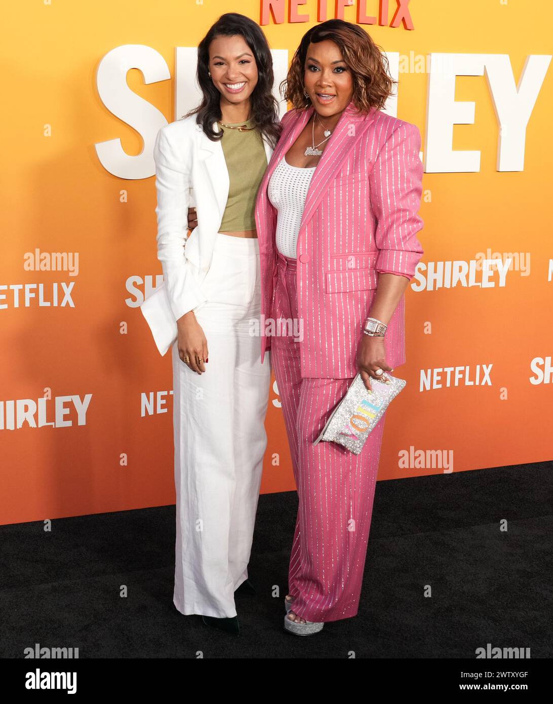 Los Angeles, USA. 19th Mar, 2024. (L-R) Malika Andrews and Vivica A ...