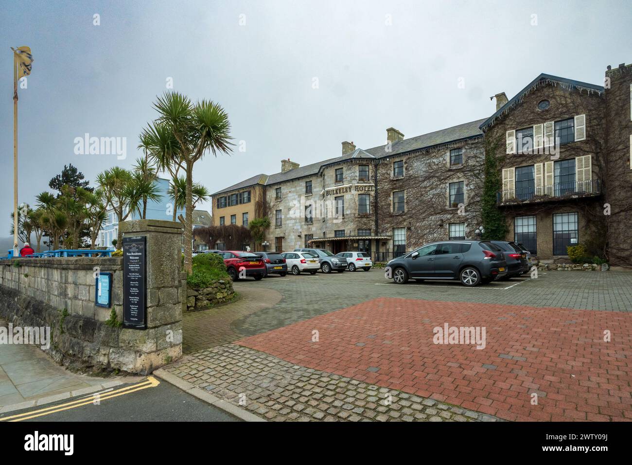 The Bulkeley Hotel in Beaumaris a Grade 1 listed building on the Isle ...