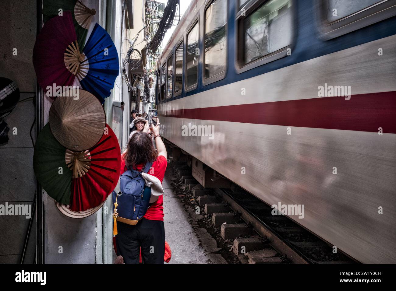 Empty hanoi train street hi-res stock photography and images - Alamy