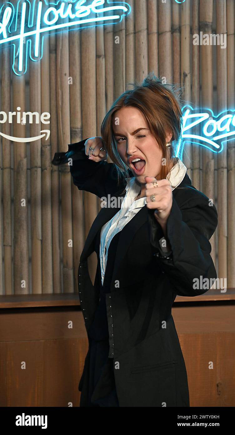 Haley Kalil attends the New York Premiere of "Roadhouse" at Jazz at ...