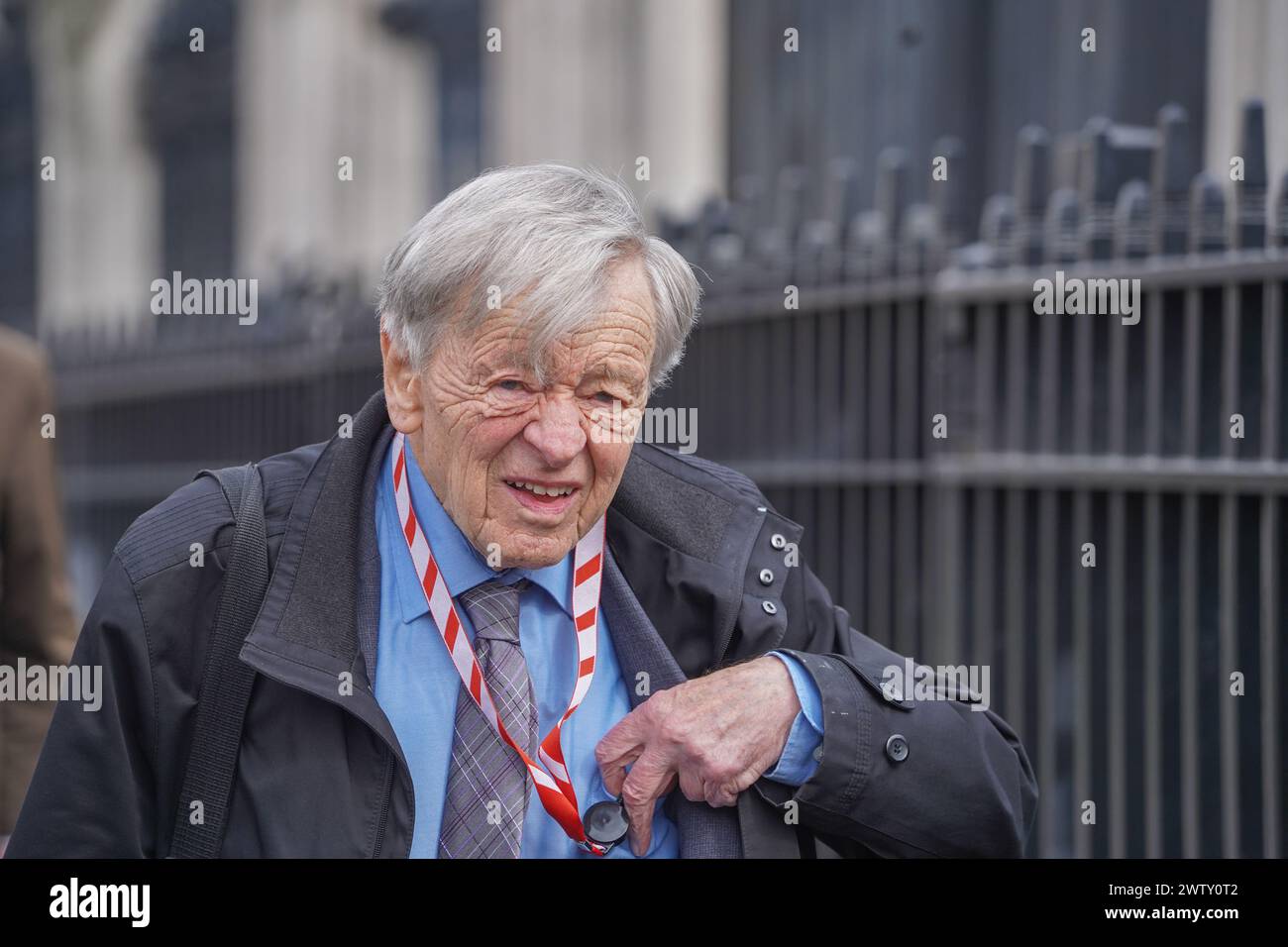 London, UK 20 March March 2024 .Alfred Dubs, Baron Dubs, serving member ...