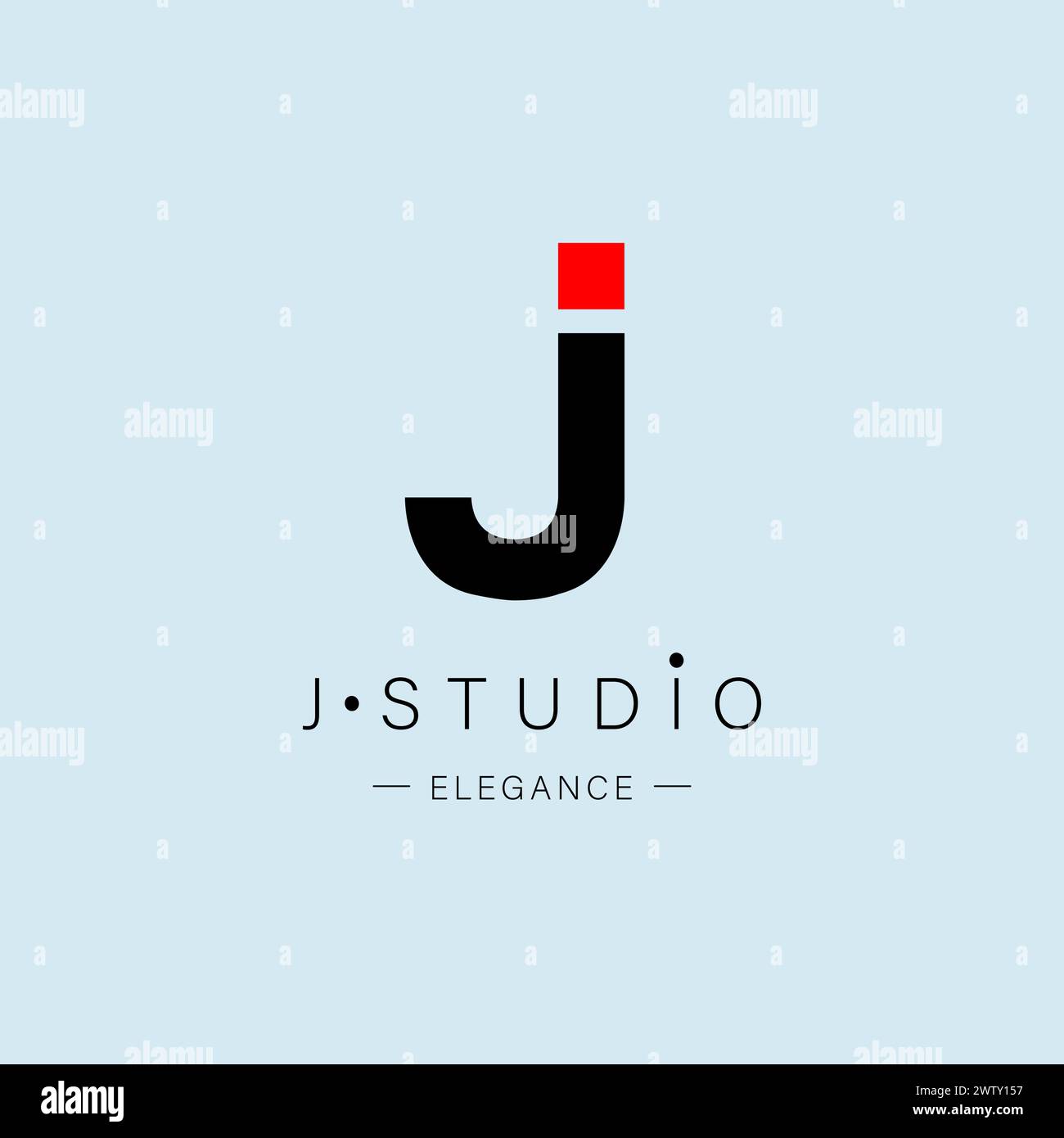 J minimalistic logo hi-res stock photography and images - Alamy