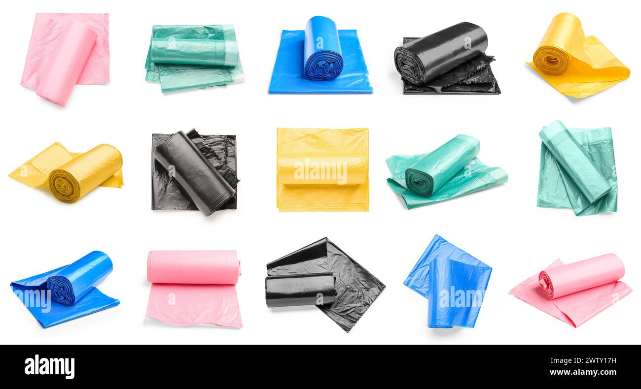 Set trash garbage bags hi-res stock photography and images - Alamy
