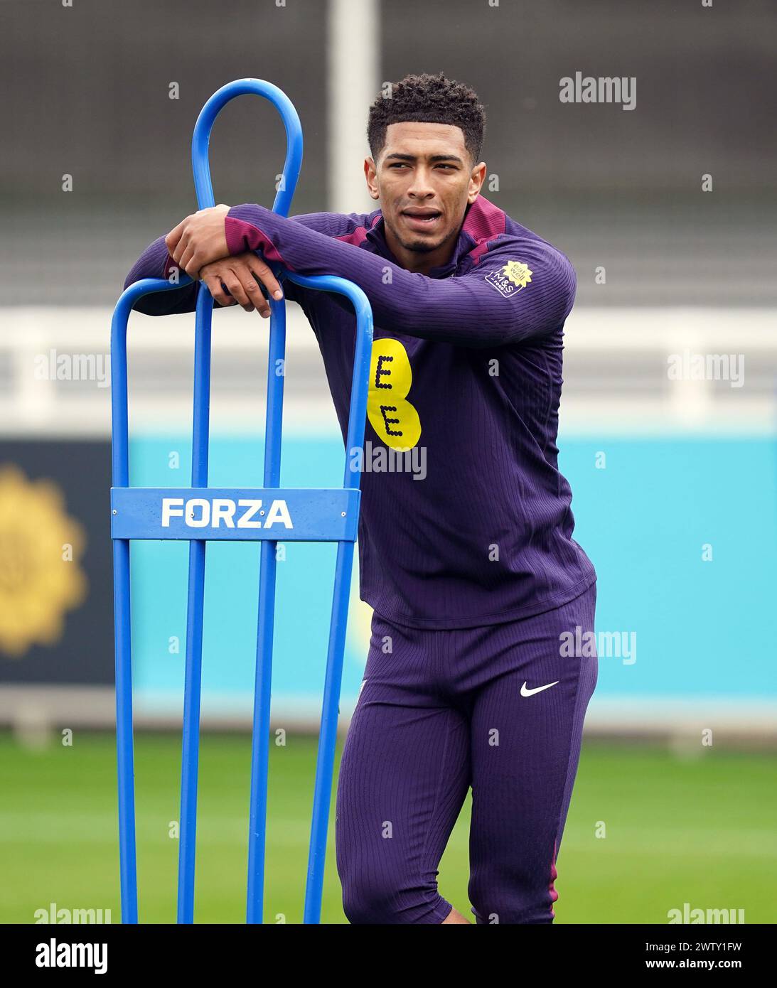 England's Jude Bellingham during a training session at St. George's ...