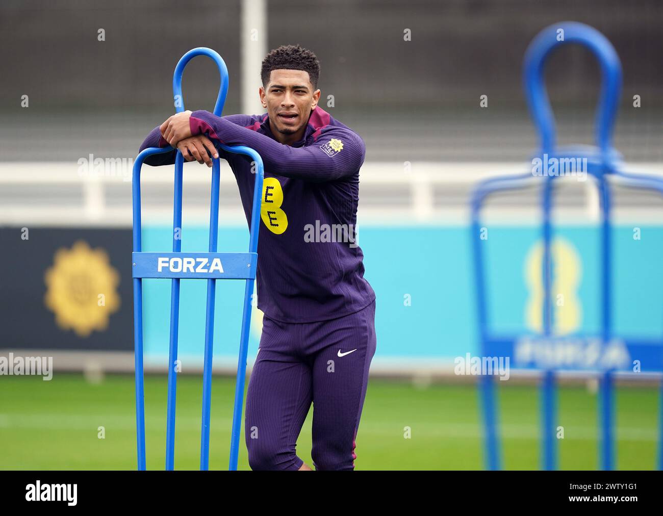 England's Jude Bellingham during a training session at St. George's ...