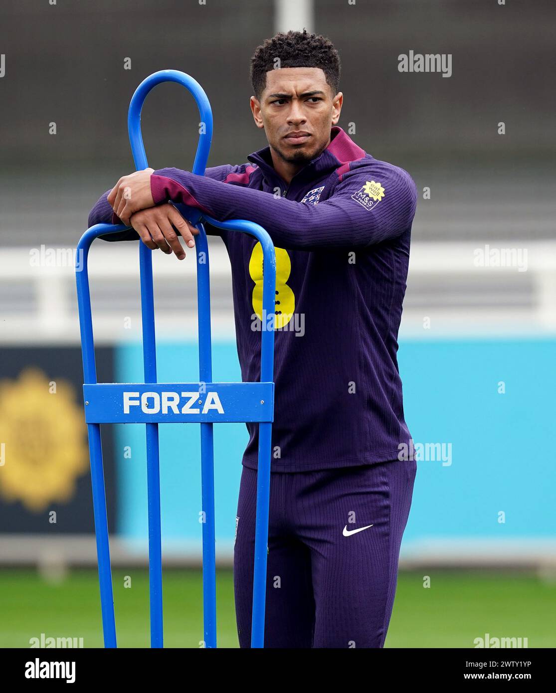 England's Jude Bellingham during a training session at St. George's ...